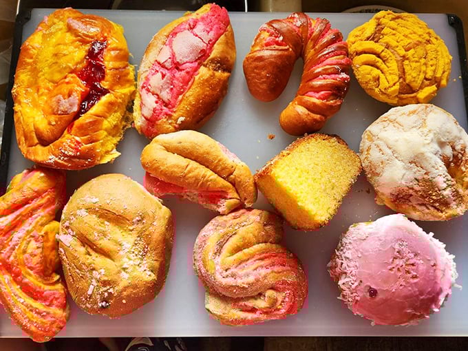 A baker's dozen of Mexican pastry artistry. Like edible Picassos, these colorful creations prove that the best art galleries are behind glass at bakeries.