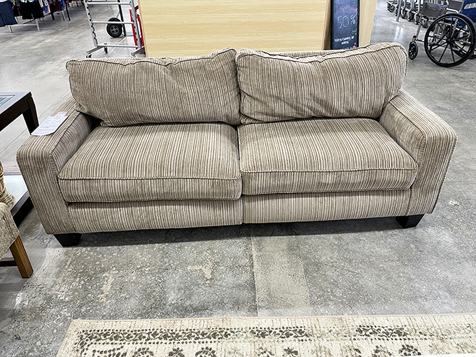 This neutral sofa could be the Switzerland of your living room—getting along with any decor while offering a comfy spot for Netflix marathons.
