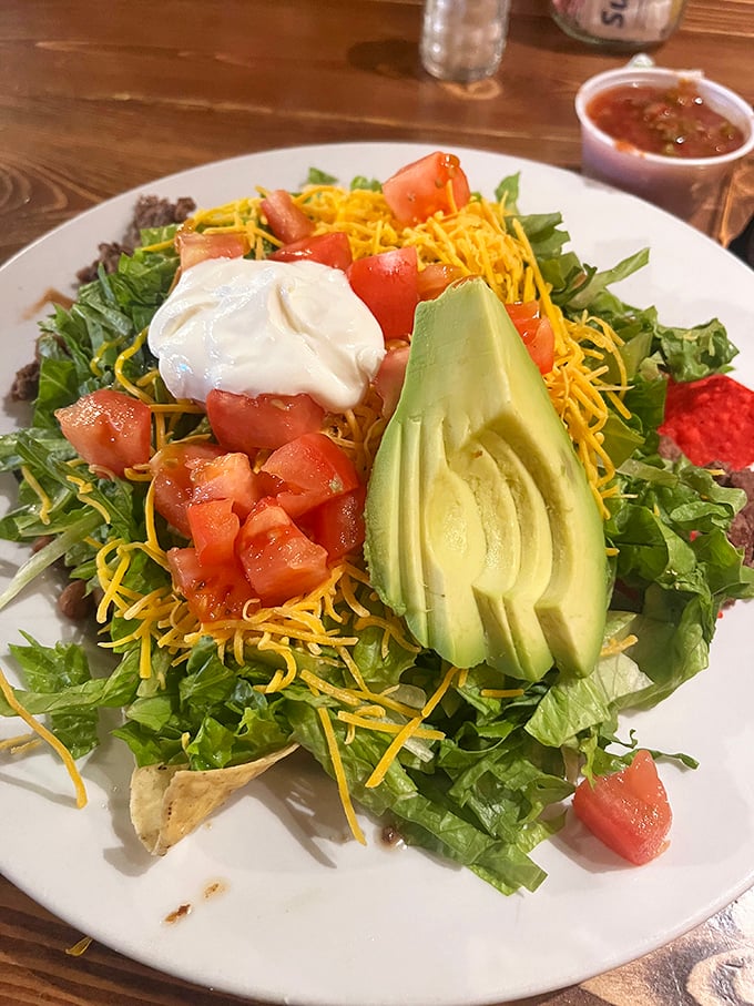Fresh, vibrant, and topped with perfectly ripe avocado—this taco salad proves healthy eating doesn't have to feel like punishment.