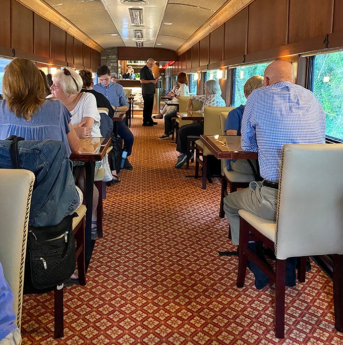 Fine dining meets locomotion in this rolling restaurant where the views outside rival the delights on your plate.