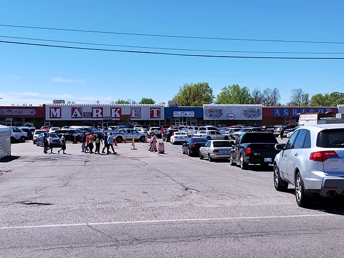 When the parking lot looks like a tailgate party, you know the deals inside are worth it! 