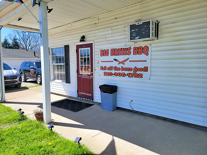 Big Brews BBQ's charming white cottage could be grandma's house - if grandma was a BBQ master with serious skills!