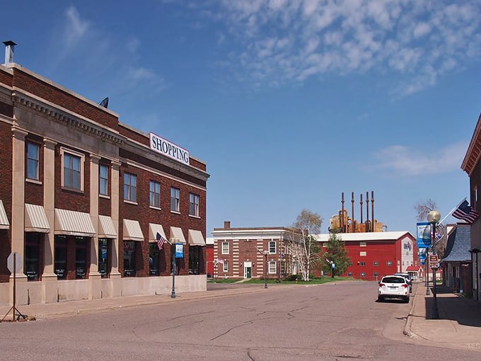 Cloquet’s downtown mixes small-town character with a touch of industry, where classic brick buildings meet wide-open Minnesota skies.