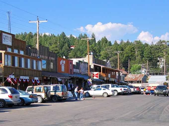 Cloudcroft's main street looks like it was plucked from a storybook – where wooden boardwalks and pine-scented air transport you to simpler times.