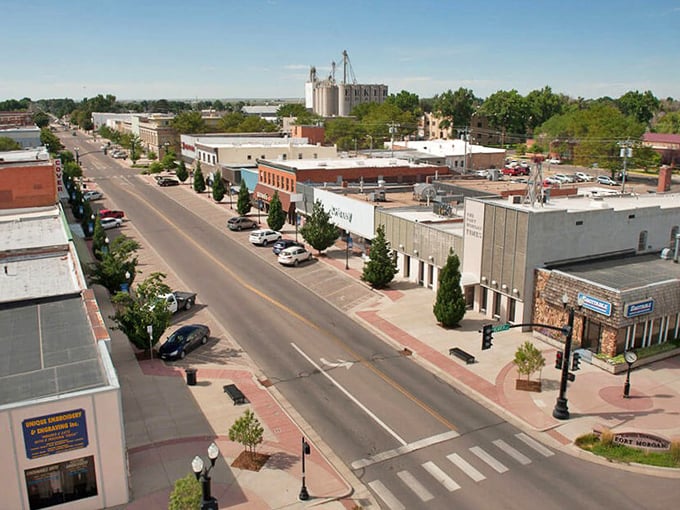 Fort Morgan's main street offers that wide-open Eastern Plains feeling where you can actually see what you're spending.