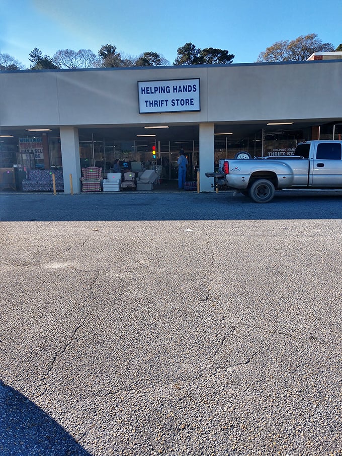 Don't let the simple storefront fool you – inside lies a goldmine of incredible finds.