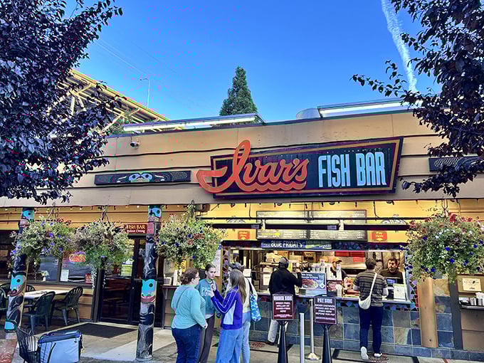 Ivar's waterfront magic begins here – where seagulls gather and fish tales become delicious reality.