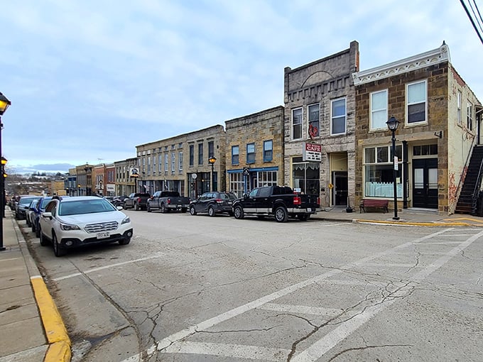 Mineral Point's limestone lineup stands like a history book you can walk through—those weathered facades have witnessed more Wisconsin winters than your grandmother's recipe box.