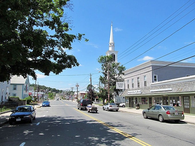 Monson's classic brick buildings stand tall, housing local businesses where your dollar stretches further than your imagination.