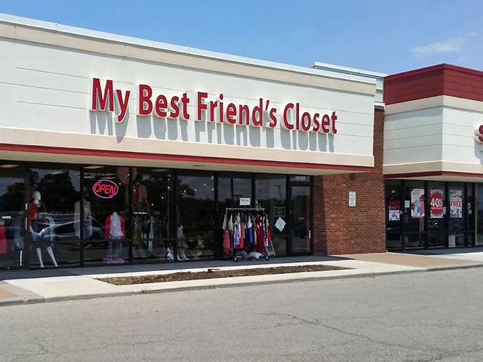 My Best Friend's Closet—where window shopping is just the appetizer for the fashion feast inside.