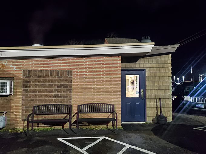 Small town, big flavors - that classic steakhouse sign promises something special awaits inside.