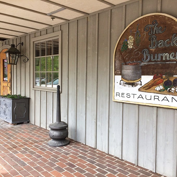 The Back Burner's charming entrance says "welcome home" even before the aroma of steak hits you.
