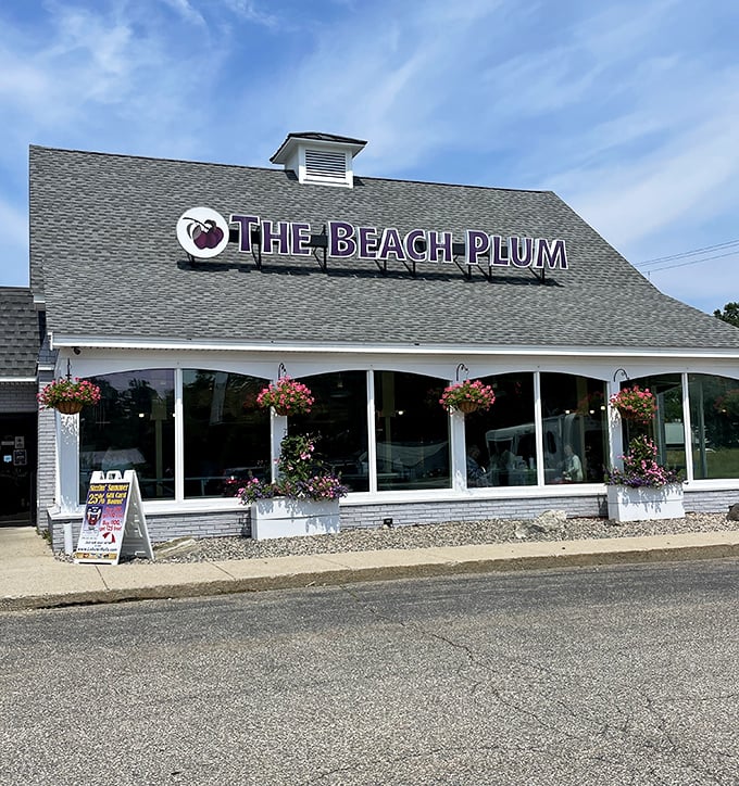 The Beach Plum Portsmouth location maintains that postcard-perfect New England charm. White clapboard and hanging flowers—seafood with a side of quaint.