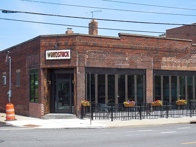 Woodstock's brick facade in Lakewood looks like it was built specifically for serious smoking sessions.