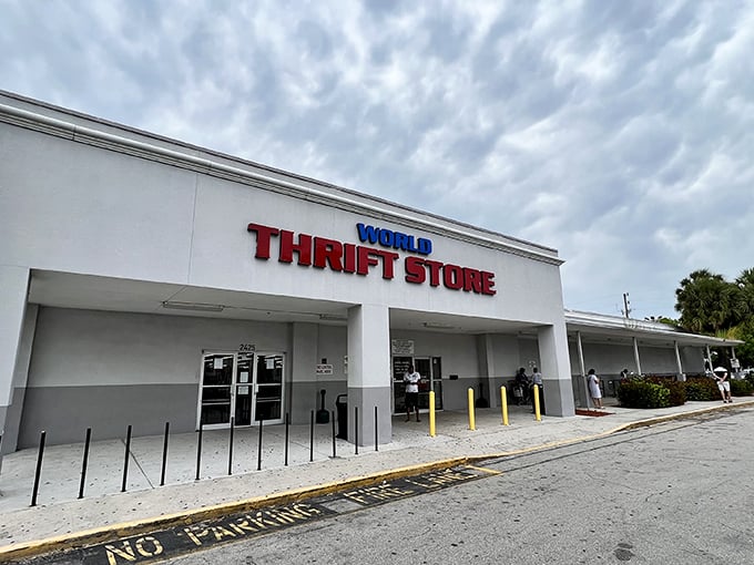 World Thrift isn't exaggerating—this sprawling white building houses enough treasures to furnish a small country.