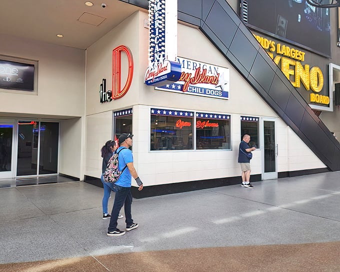 Stars, stripes, and serious coney dogs create the perfect storm of American comfort food excellence.