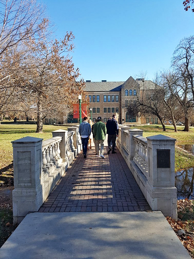 This stately campus offers peaceful paths and stunning views. Learning with a view!