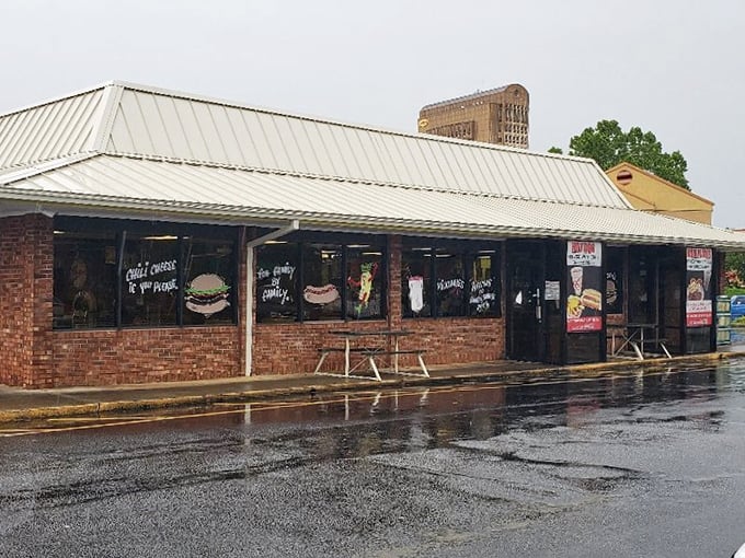 Rain-slicked windows can't dampen the appeal of Boot's & Sonny's, where hot dog traditions remain deliciously unchanged by time.