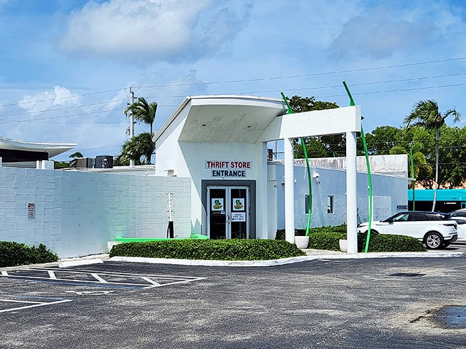 Clean architecture housing charitable treasures - like a spa day for your conscience and your credit card balance.