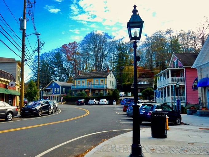 Those old-fashioned street lamps aren't just decoration - they're lighting the way to Connecticut magic.