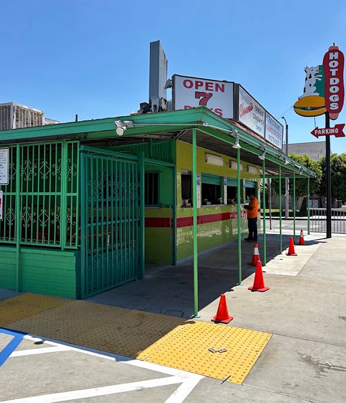 This East LA beacon promises pastrami mountains and hot dog valleys in every generous bite.