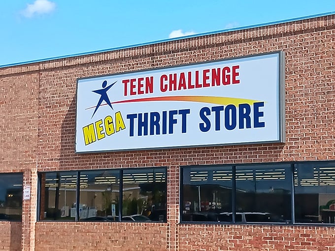 When Teen Challenge calls it "Mega," they mean it - just look at that sprawling storefront! 