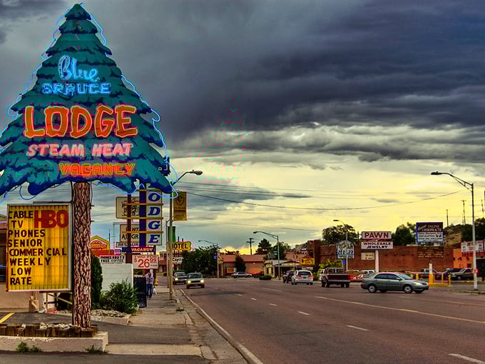 The historic charm of Gallup's main drag captures the spirit of the Mother Road in living color.