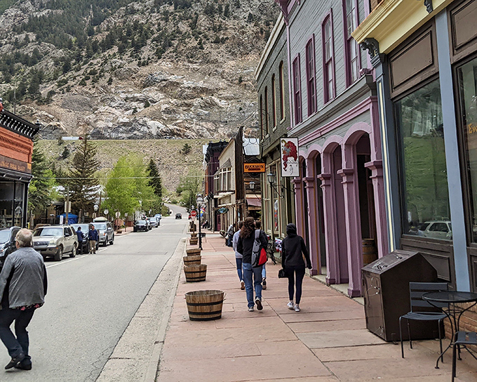 Historic Georgetown’s colorful storefronts and mountain backdrop make every stroll feel like a step back in time.