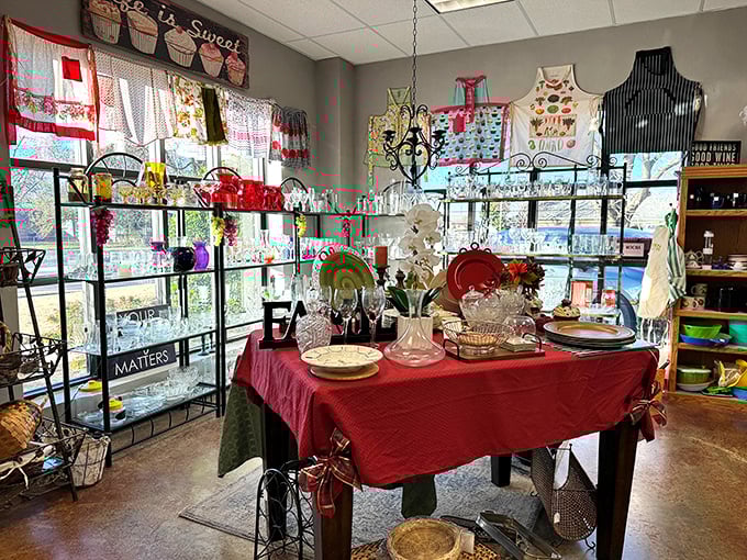 Everything from aprons to vintage finds fills this Edmond gem where shopping supports recovery and looks good doing it.