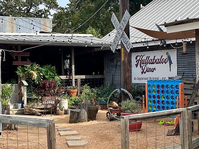 Weathered wood and casual comfort - this College Station spot knows how to feed hungry students properly.