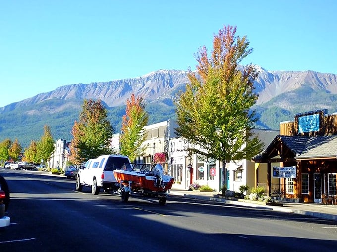 Joseph's fall colors frame a downtown that blends Western heritage with artistic flair. Those mountains aren't just pretty—they're practically showing off.