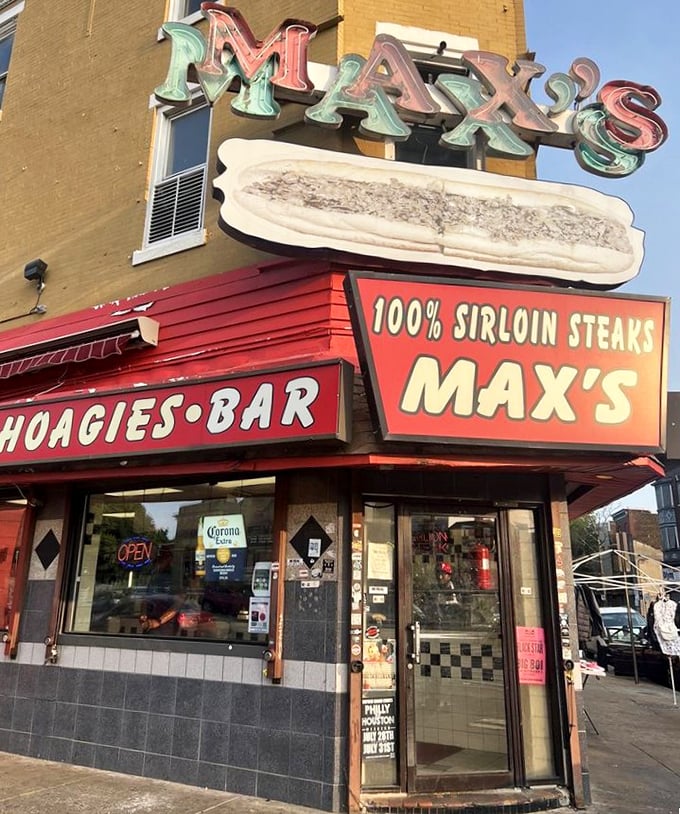 "100% Sirloin" isn't just a promise—it's a way of life. Even the dog outside knows something special is happening here.