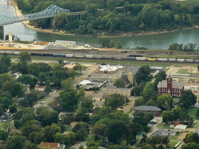 White River country spreads beyond the railroad tracks, where fishing tales grow taller with each telling.