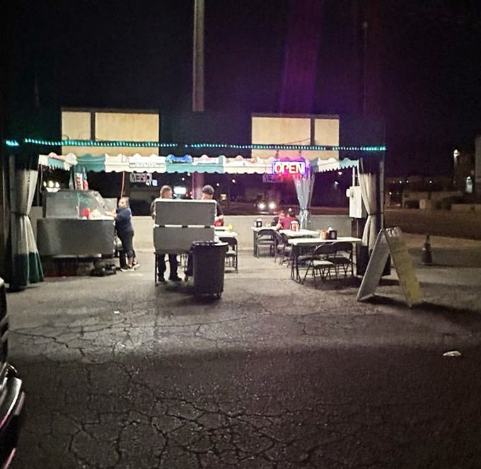 Night falls and Nogales Hot Dogs lights up like a beacon for hungry night owls. Those bacon-wrapped Sonoran dogs are worth staying up for.