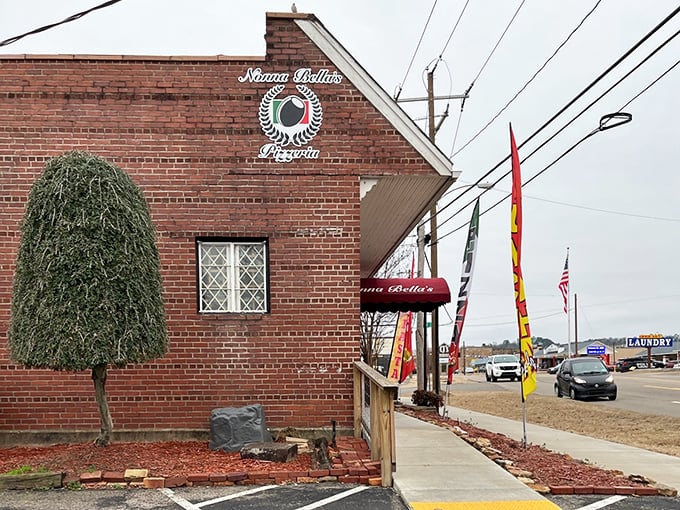 Classic brick architecture houses pizza traditions that would make any nonna proud indeed.