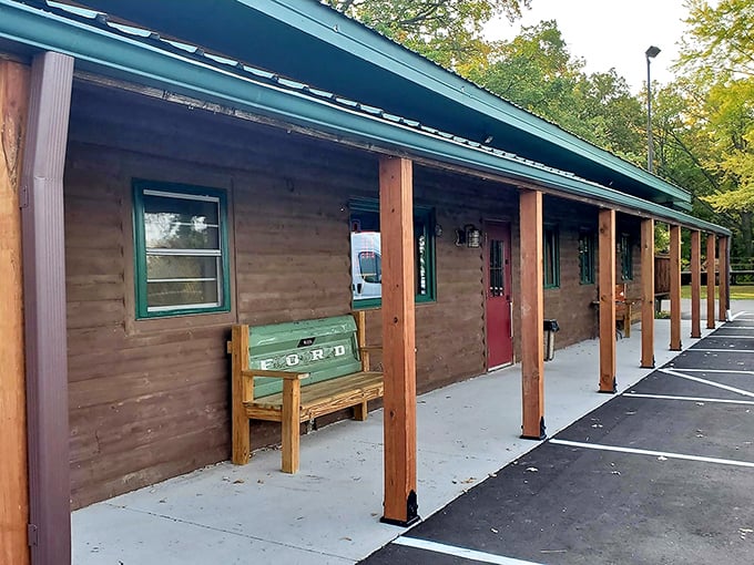 That covered porch at Northwoods isn't just charming – it's where memories are made between bites of spectacular steak.