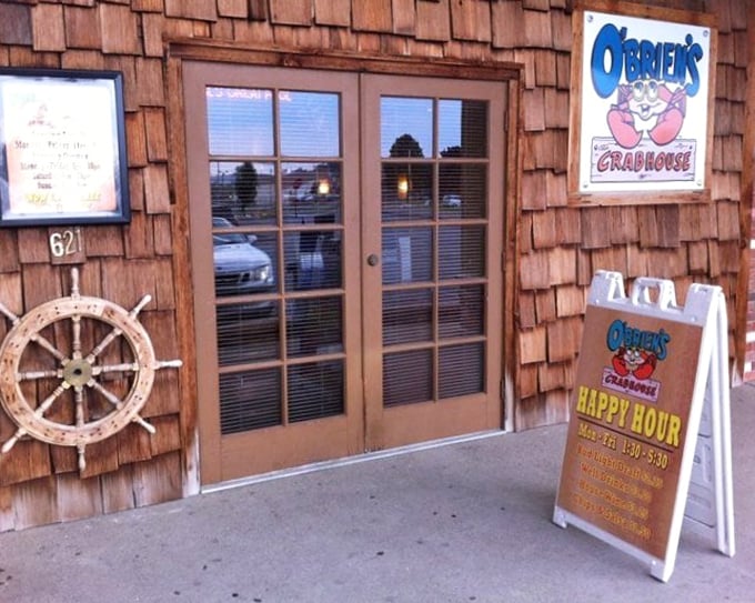 That ship's wheel isn't just decoration – it's steering you toward crab leg paradise at this local favorite.