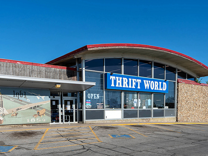 Sometimes the best adventures begin in the most unassuming places, like this thrift wonderland waiting inside.