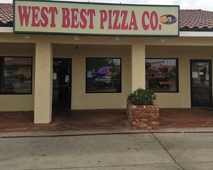 Sometimes the best pizza comes from the most unassuming places - this California City gem proves that rule.