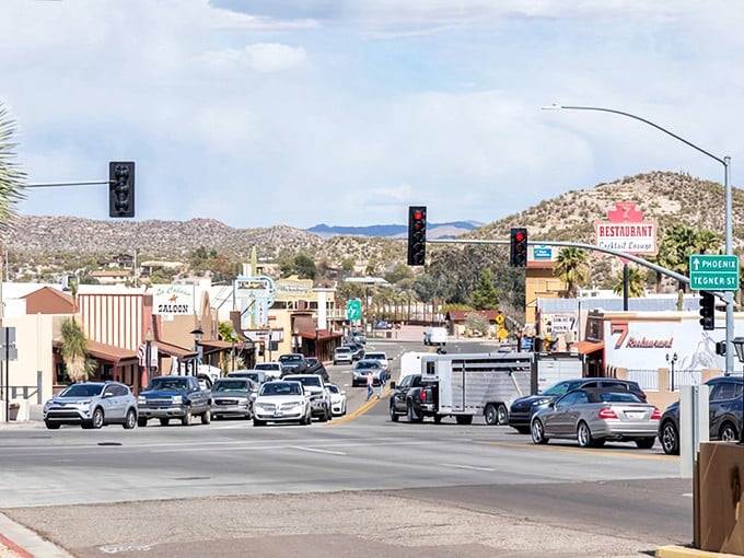 Desert mountains frame this authentic cowboy town. Where the Old West isn't just remembered—it's still being lived!