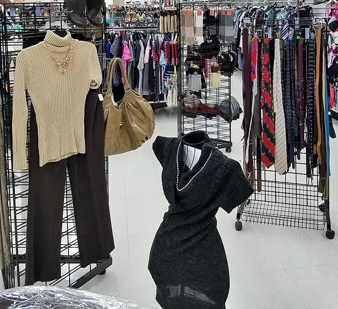 Fashion vignettes create unexpected style stories – that cream turtleneck and charcoal dress might have never met before landing here.