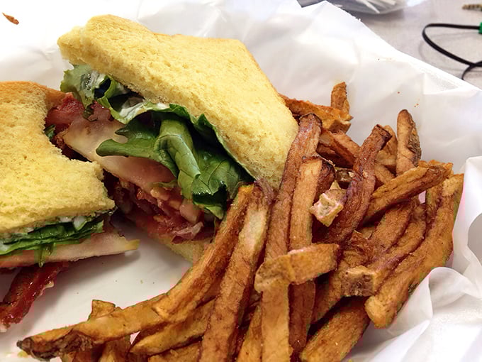The BLT here isn't trying to reinvent the wheel—it's just making that wheel absolutely perfect with crispy bacon, garden-fresh greens, and hand-cut fries.