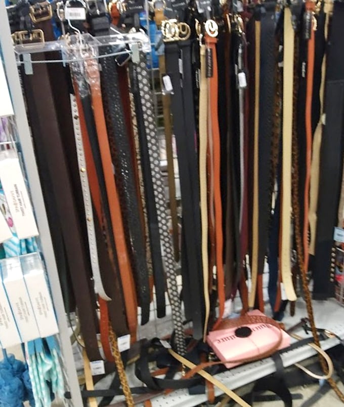 The belt display that proves accessories are never just an afterthought – find the perfect leather, pattern, or pop of personality.