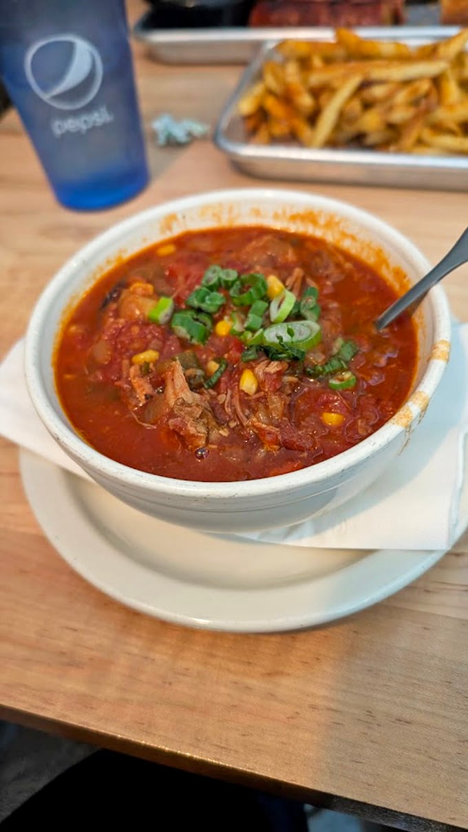 Brunswick Stew: where meat, vegetables, and tomato come together like the world's most delicious family reunion.