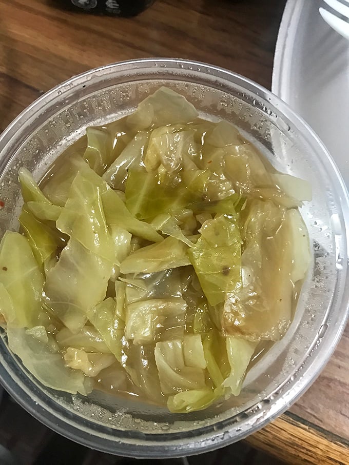 Sometimes the humble side dishes deserve recognition – this cabbage brings tangy, tender goodness to round out any plate perfectly.