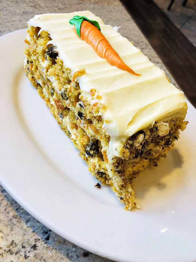 Carrot cake that doesn't just have a decorative carrot—it's the moistest slice of heaven this side of the Colorado River.