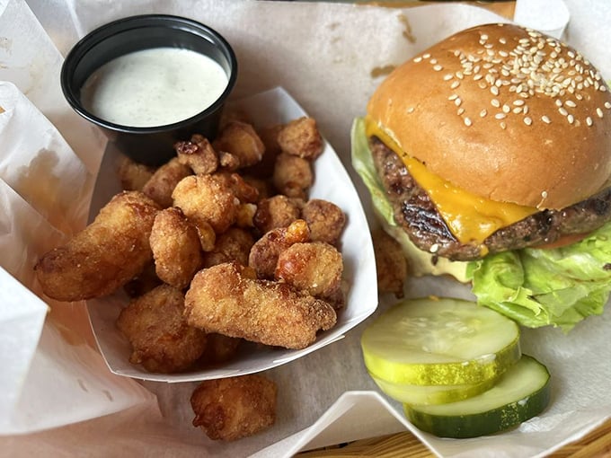 The dynamic duo that's changed more lives than therapy – a perfect burger and those legendary cheese curds, together at last.