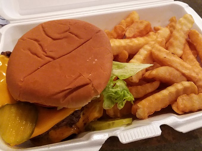 The cheeseburger—humanity's greatest invention after fire and the wheel. This one, with its melty cheese and fresh toppings, makes a compelling case.