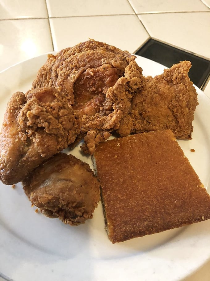 Fried chicken and cornbread—a combination so perfect it should have its own national holiday and commemorative postage stamp.