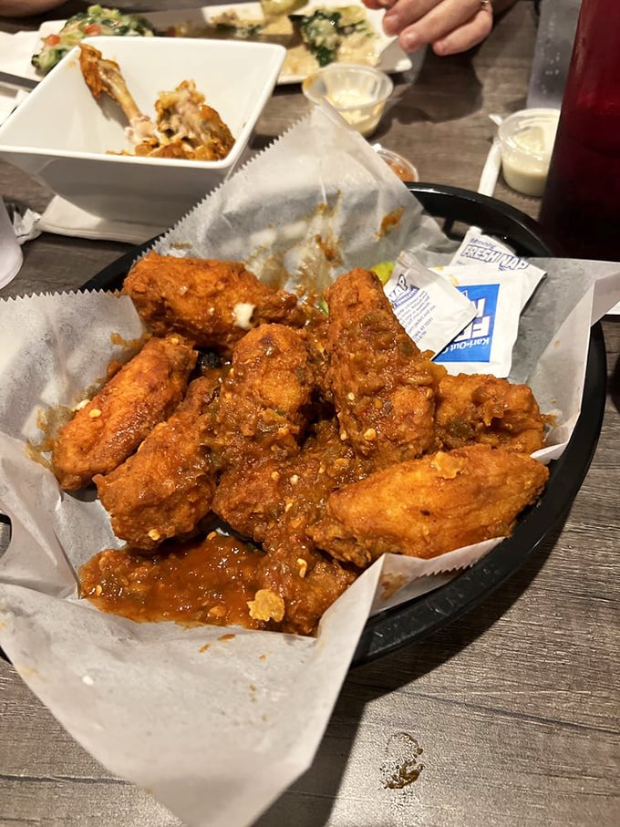 Wings so perfectly sauced and crispy, they might just deserve their own chapter in Gettysburg's history books – no commemorative plaque necessary.